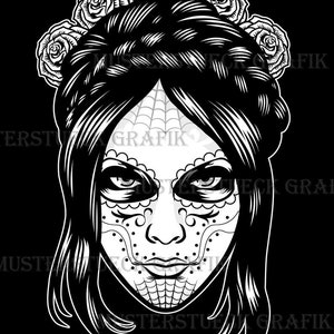 Sugar Skulls Coloring Book Printable Dia De Los Muertos Coloring Pages ...