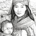 Mothers of the World Mothers Coloring Book for Adults Grayscale Mother ...