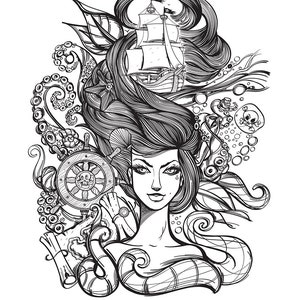 4 Elements Coloring Book for Adults Mindfulness Coloring Air Water ...