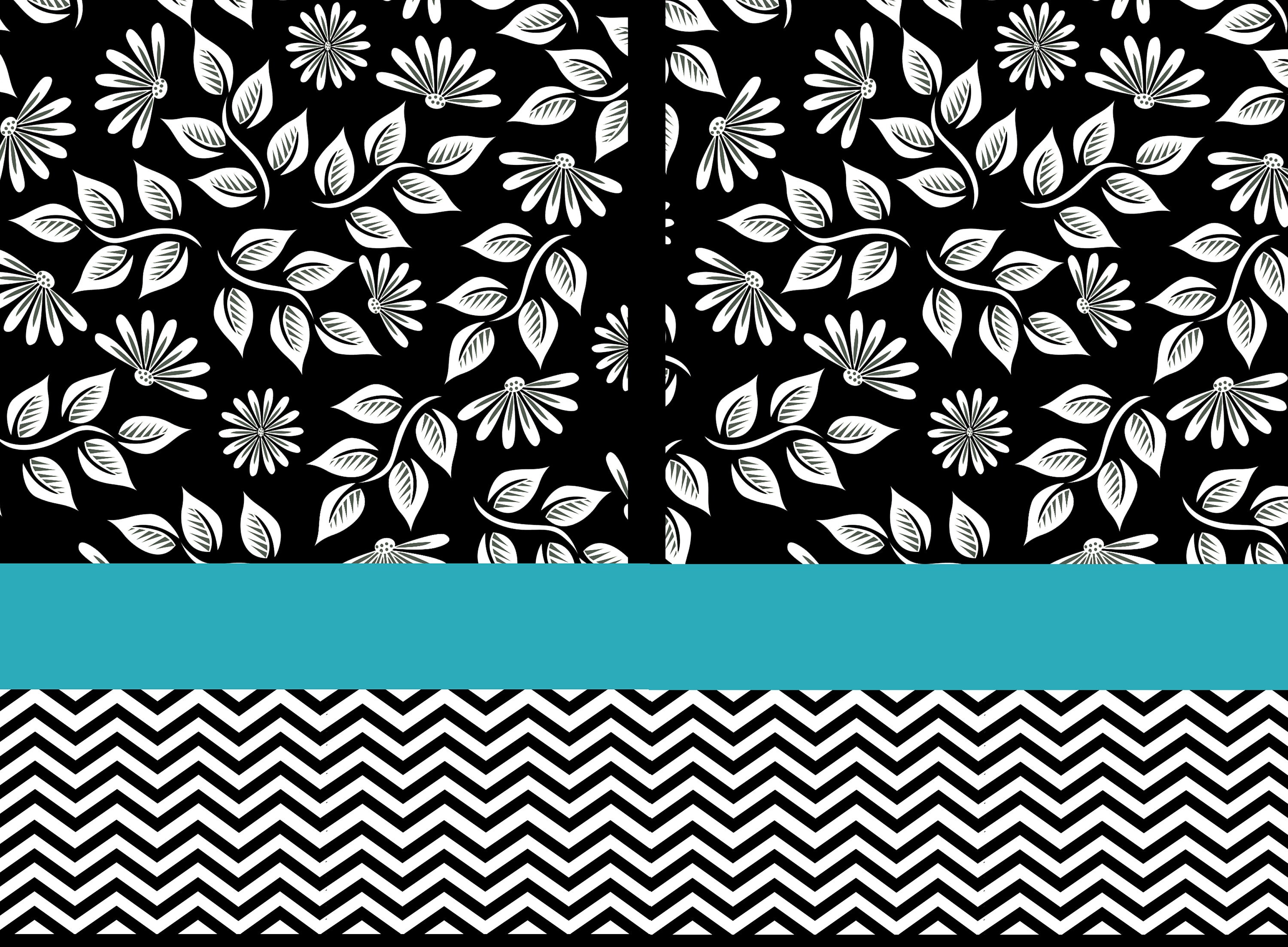 KDP Cover Zig Zag Flowers 6x9 Full Editable With - Etsy