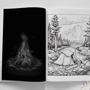 Camping Adventures Camping Coloring Book for Adults Camping Coloring ...
