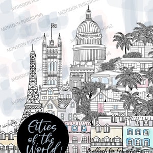 Cities of the World Coloring Book Adults 1 Landmarks Coloring Pages ...
