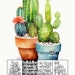 Cactus in a Pot Coloring Book Printable Grayscale Cactus Coloring Pages ...