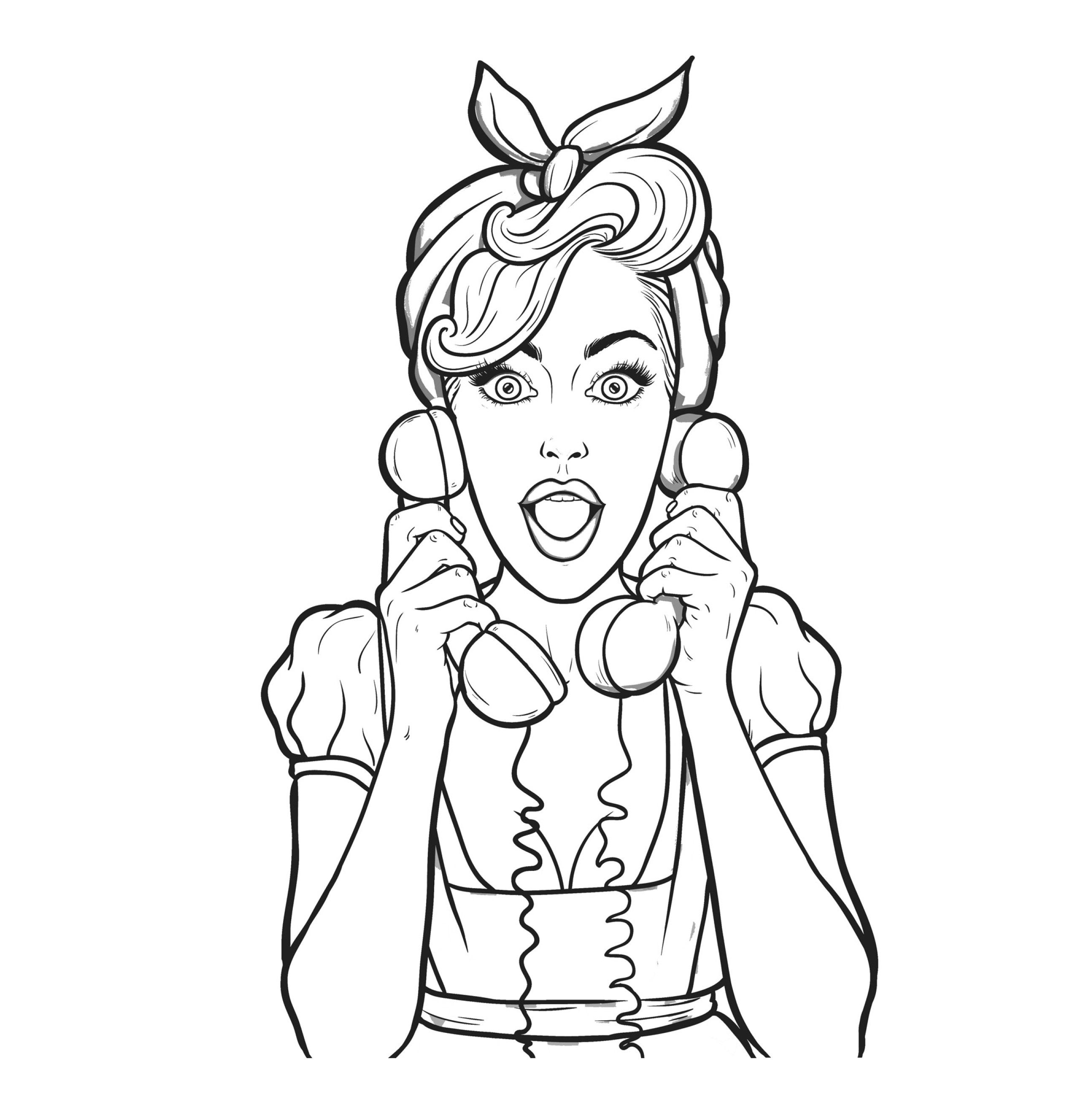 Pop Art Coloring Coloring Pages