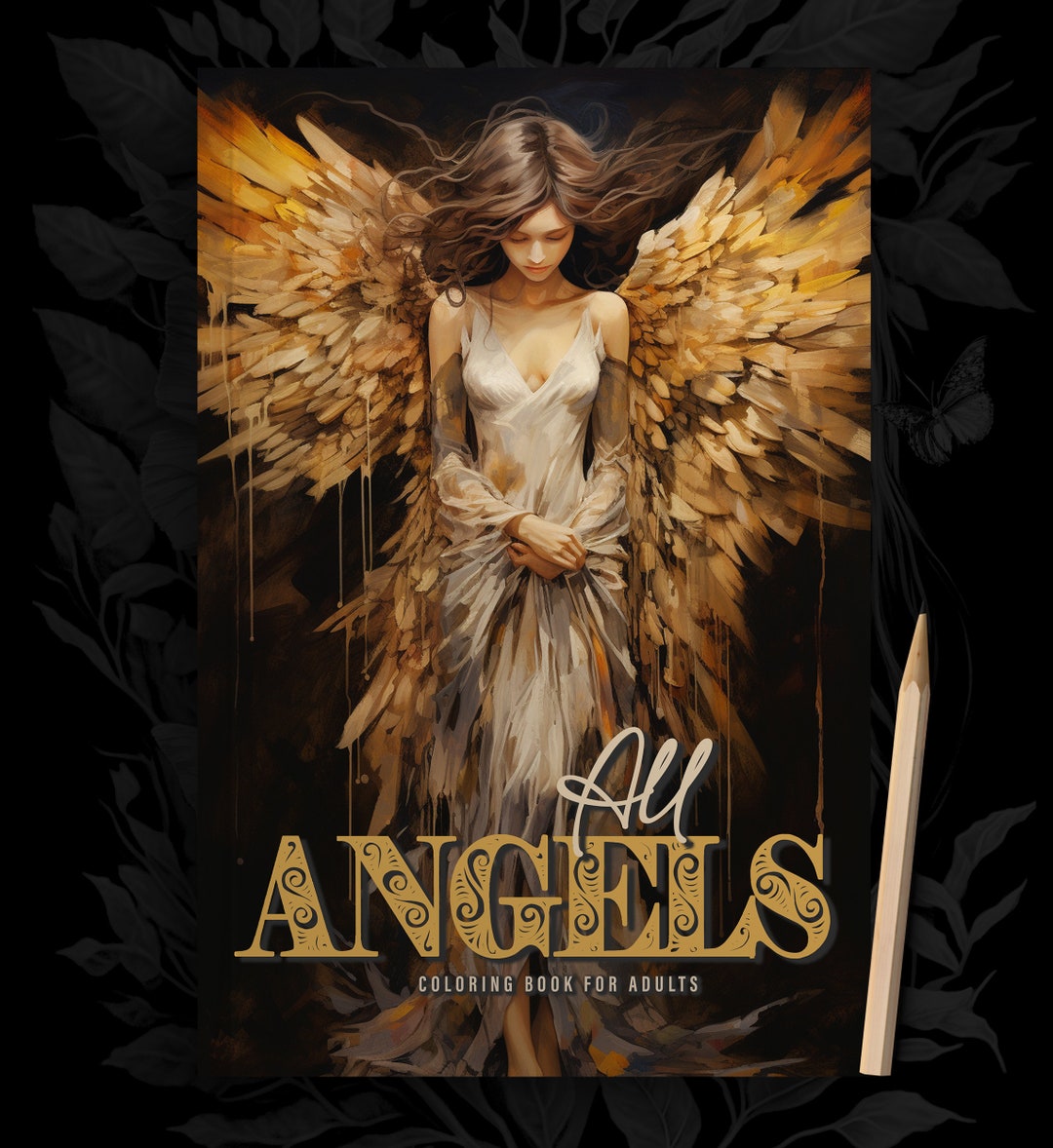 All Angels Coloring Book for Adults Grayscale Angels Coloring Book ...