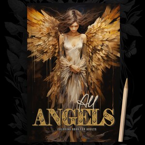 All Angels Coloring Book for Adults Grayscale Angels Coloring Book ...