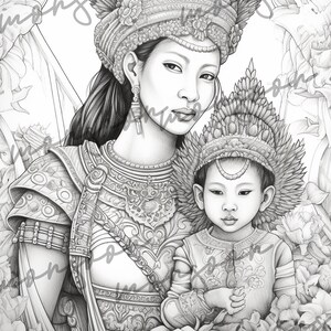 Mothers of the World Mothers Coloring Pages Printable Mother With Child ...