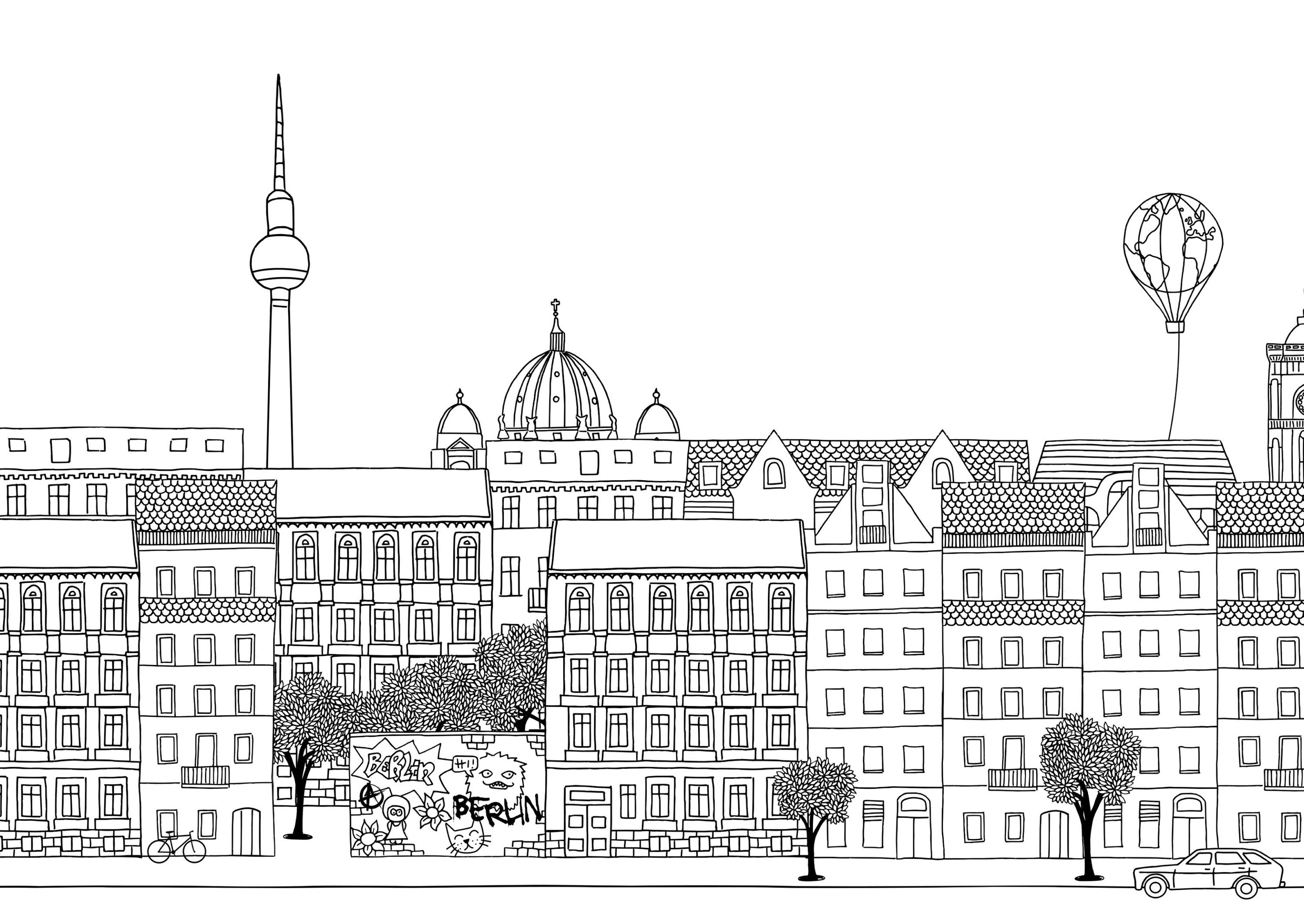 Cities of the World Coloring Book Adults Vol. 1 Landmarks - Etsy