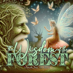 Whimsical Forest Coloring Book Printable Wisdom Magic Forest Coloring ...