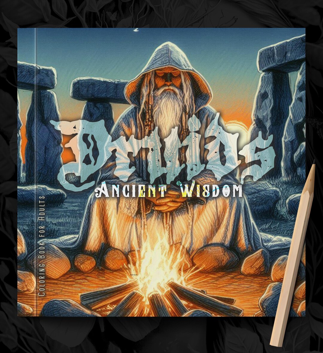 Druids Coloring Book Printable Magic Coloring Pages Wicca Witches ...