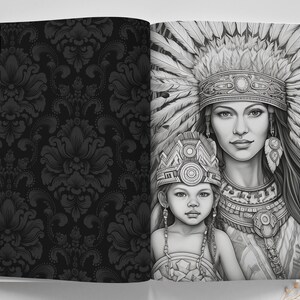 Mothers of the World Mothers Coloring Book for Adults Grayscale Mother ...