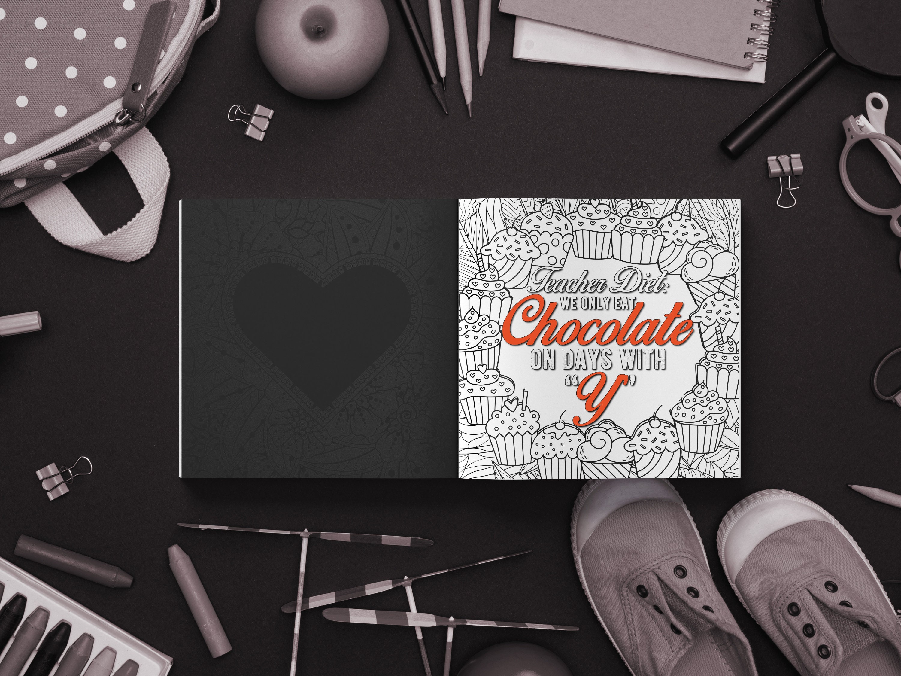 Coloring Book for Kindergarten Teachers Coloring Book for | Etsy