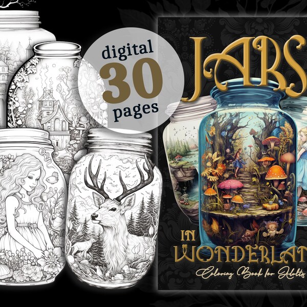 Jar Coloring Pages - Etsy UK