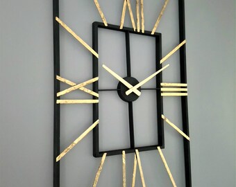 Rectangular Wall Clock - Etsy