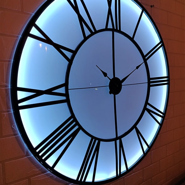Illuminated Clock - Etsy