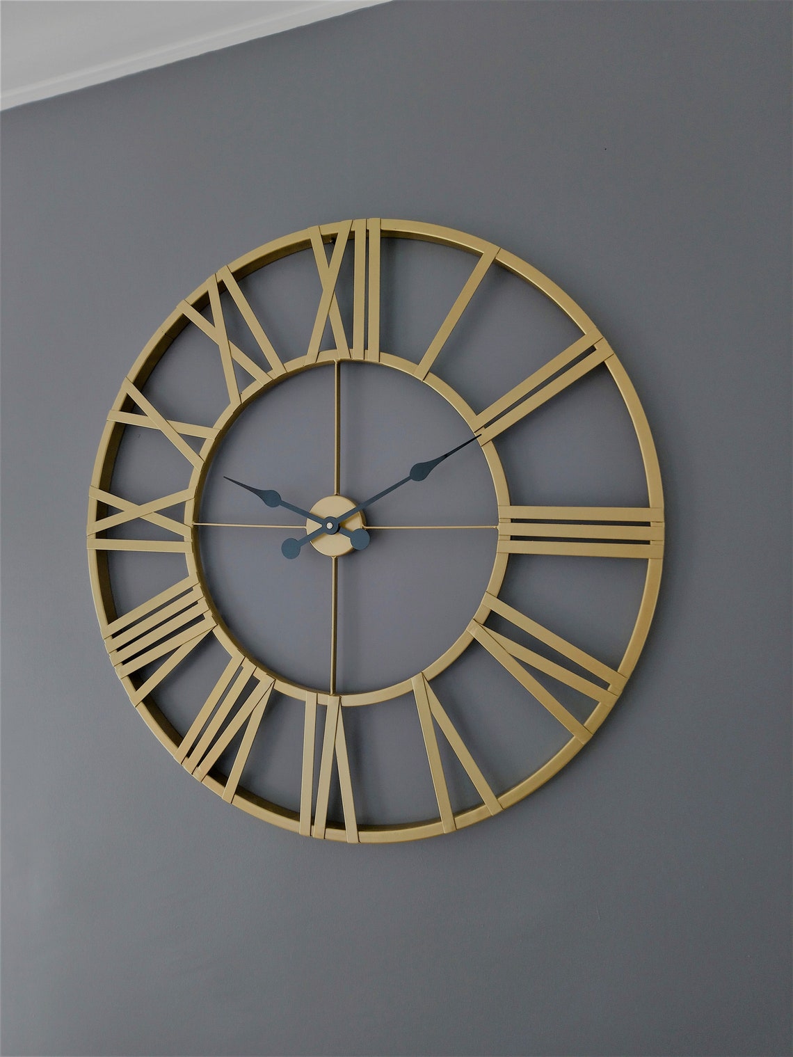 Metal Large Gold Queen Wall Clock Rustic Oversized Farmhouse | Etsy