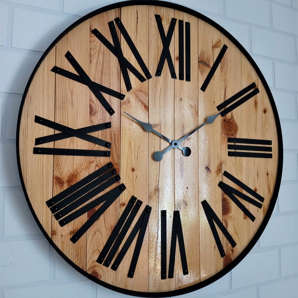 Farmhouse Wall Clock - Etsy