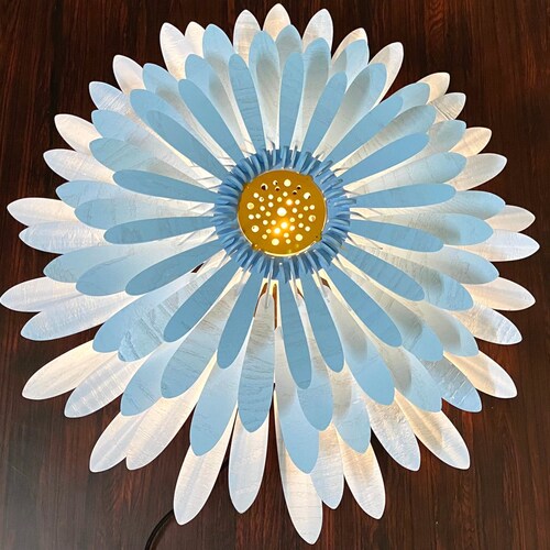 Wood Flower Ceiling Light DAISY Pendant Light Fixture Wood - Etsy Canada