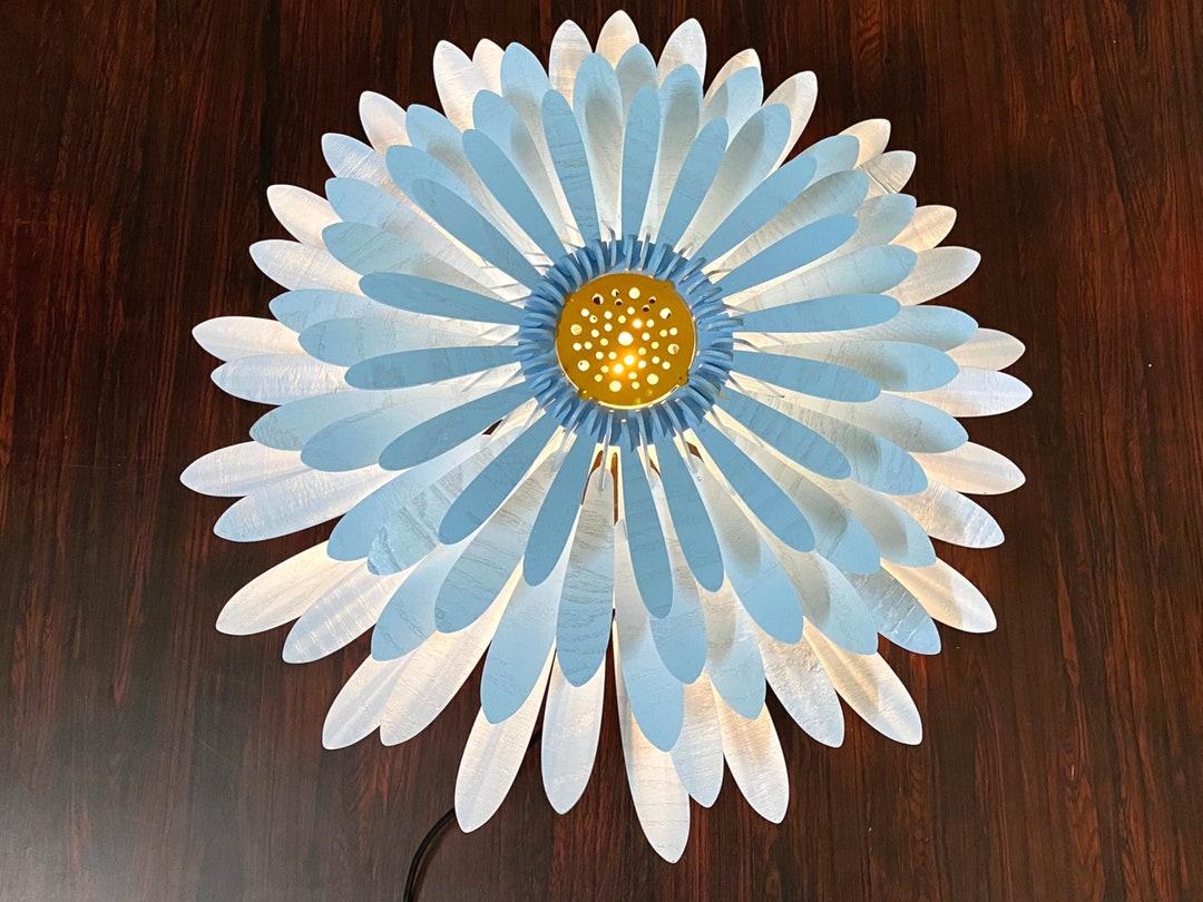 Yoga Lamp, Meditation Lamp, Flower Ceiling Light, Unique Wooden Light ...