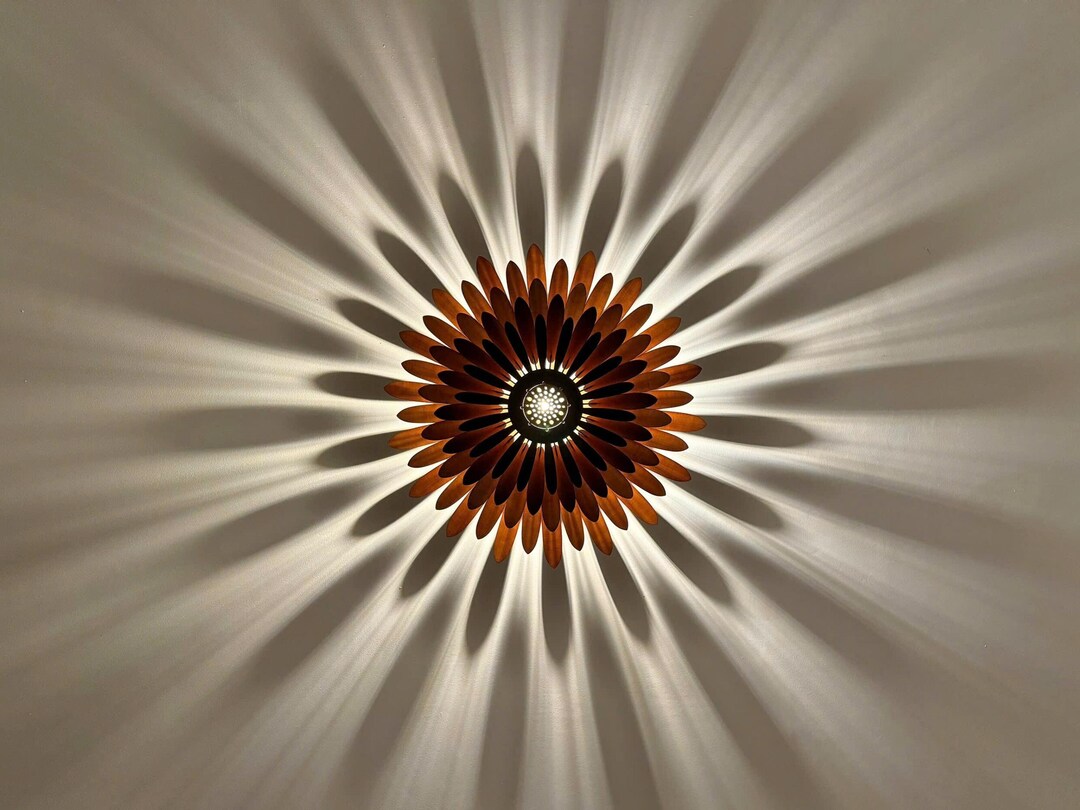 Wooden Pendant Light for Meditation Room, Meditation Lights, Meditation ...