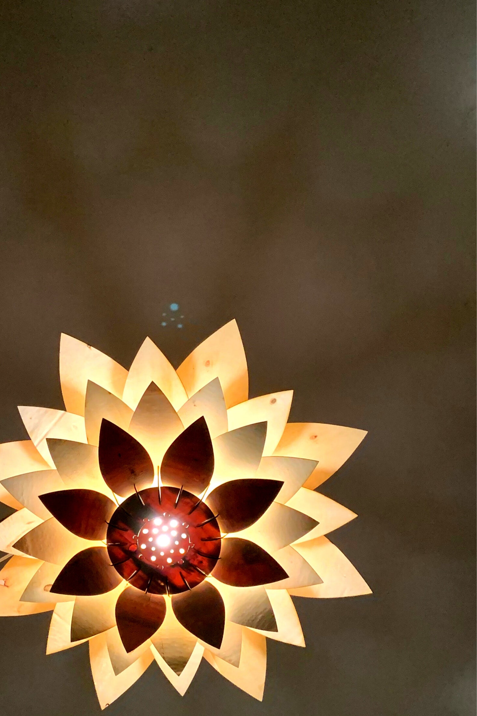 Wood Ceiling Light Fixture Lotus Flower Pendant Light | Etsy