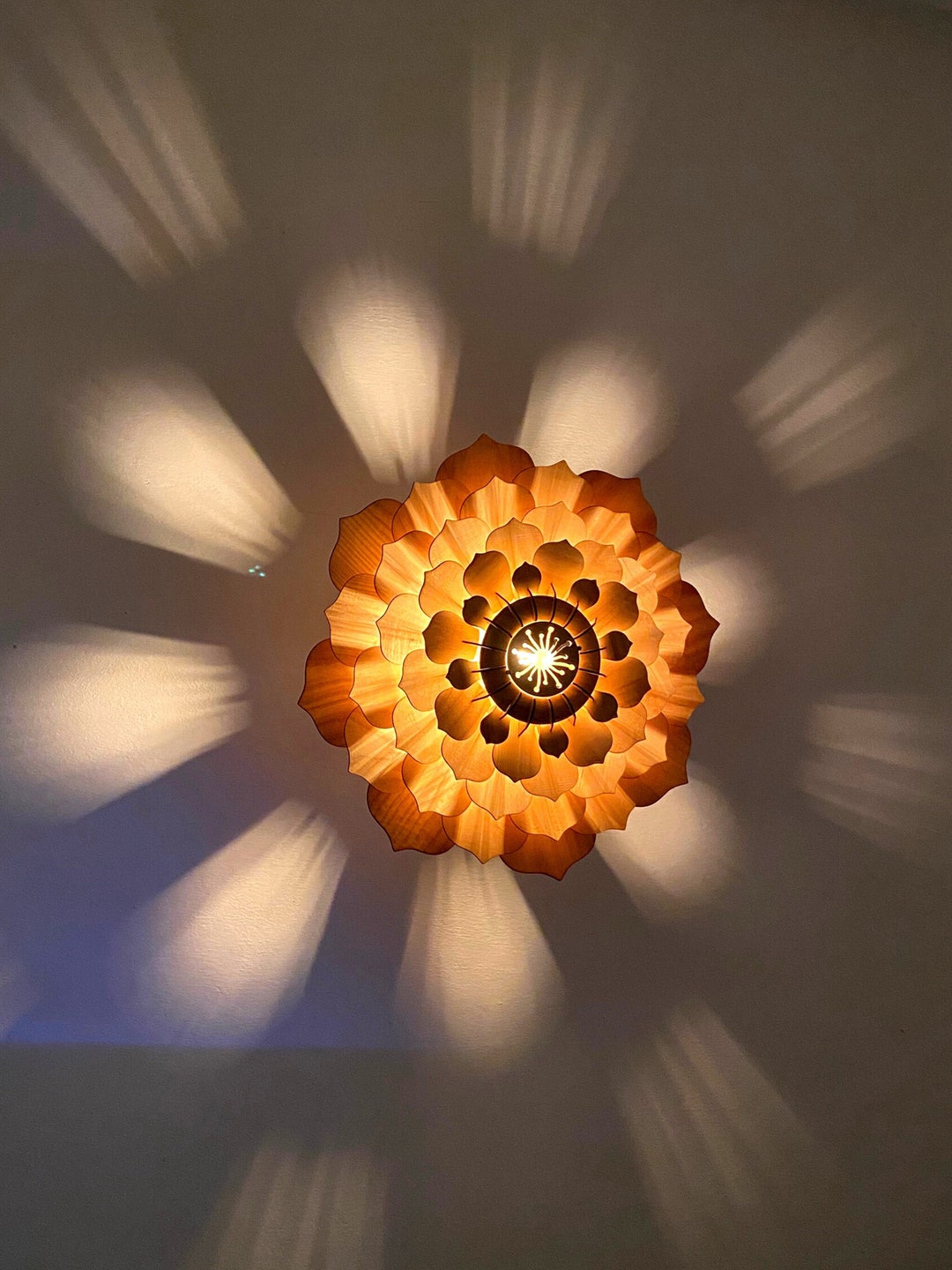 Wooden Pendant Light Shade, Pendent Lights, Pendant Light Fixture ...