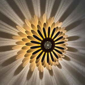 Wood Flower Ceiling Light, DAISY Pendant Light Fixture, Wood Pendant ...