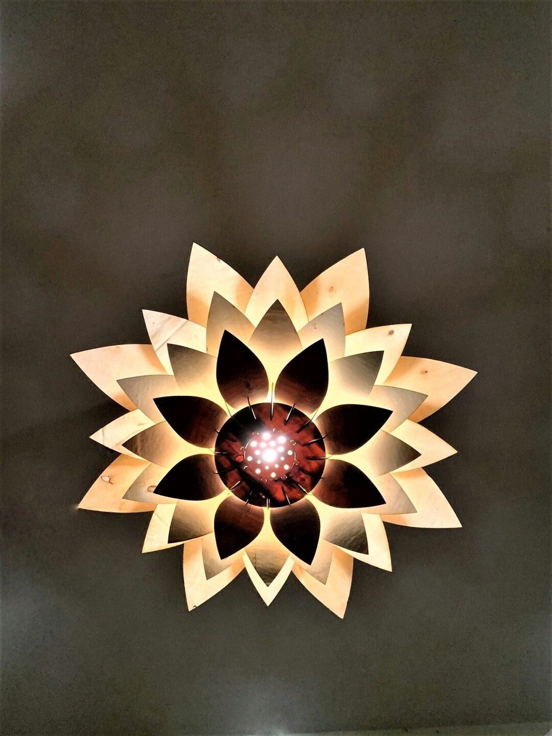 Flower Ceiling Light, Yoga Lamp, Lotus Light, Unique Light Fixture ...