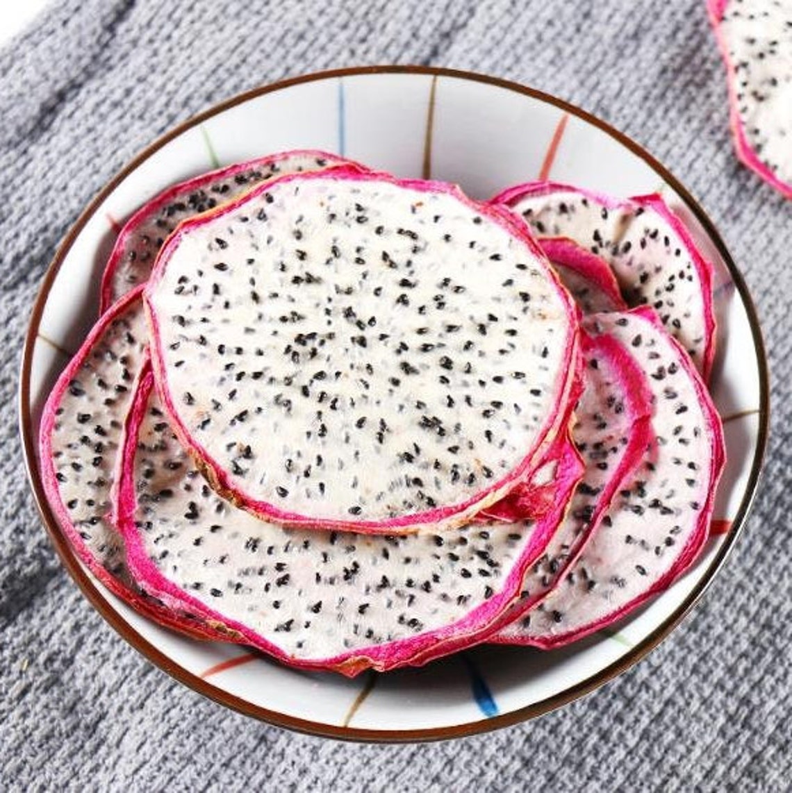 Organic Dried White Pitaya Slices, Dragon Fruit Slices, Pitaya - Etsy