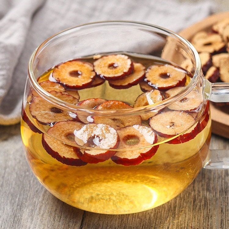 Organic Dried Red Dates Slice, Jujube Tea, Zizyphus Jujuba, Red Date ...