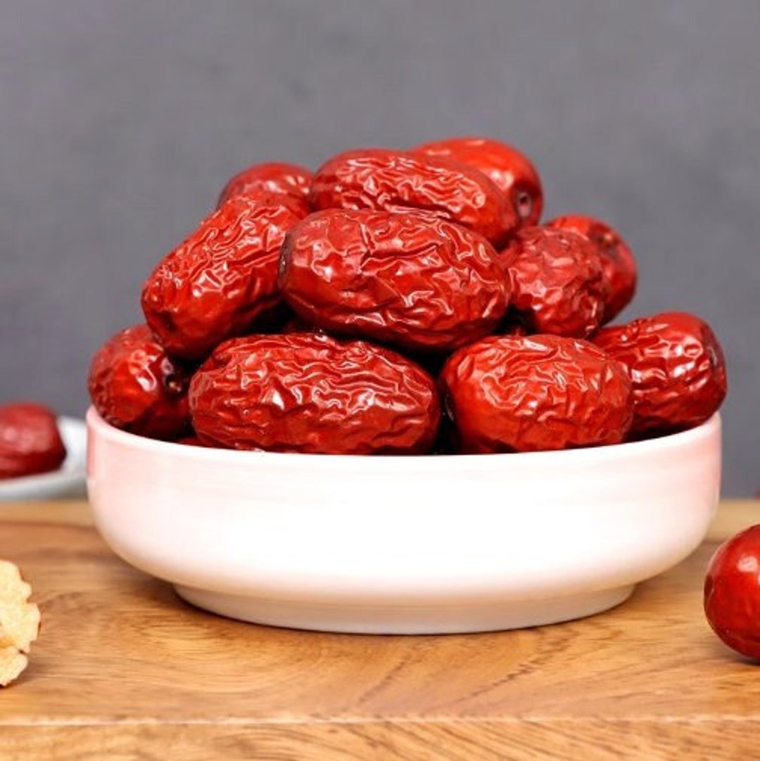 Organic Dried Red Dates, Red Jujube Dates, Zizyphus Jujuba, Red Date ...