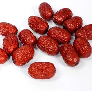 Organic Dried Red Dates, Red Jujube Dates, Zizyphus Jujuba, Red Date ...