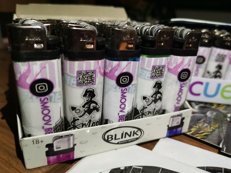 200 Custom Wrapped Lighters DESIGN WORK INCLUDED - Etsy