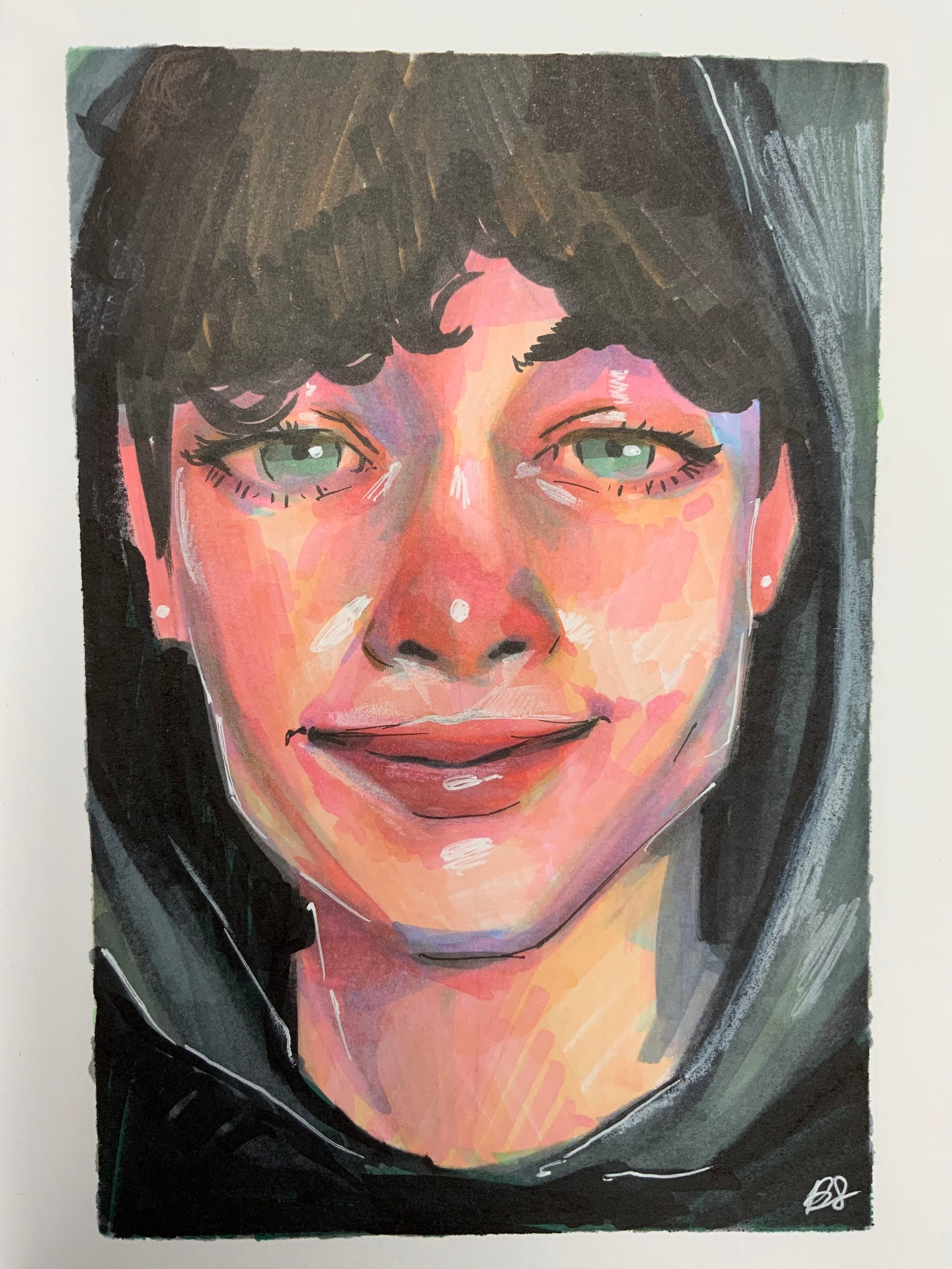 Personalized 5x7 Custom Portrait - Alcohol Marker - Etsy