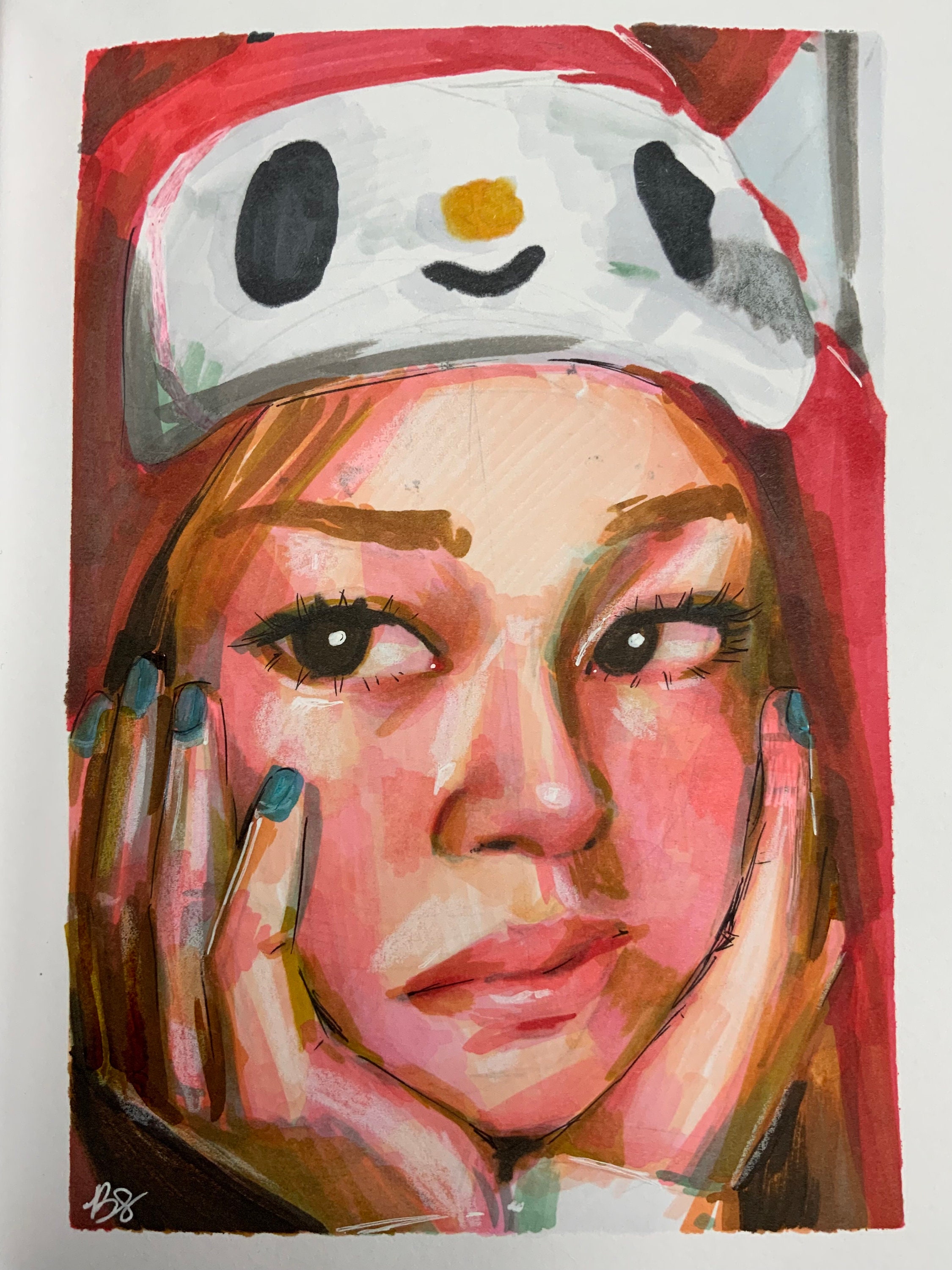 Personalized 5x7 Custom Portrait - Alcohol Marker - Etsy