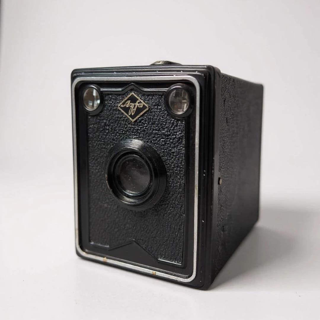 Mid Century Agfa Box Camera, Black Finish (1940s–50s German Vintage) - Etsy