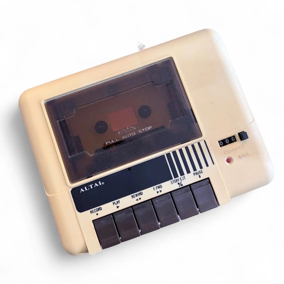 Vintage ALTAI Cassette Recorder: 1980s Beige Tape Deck - Etsy