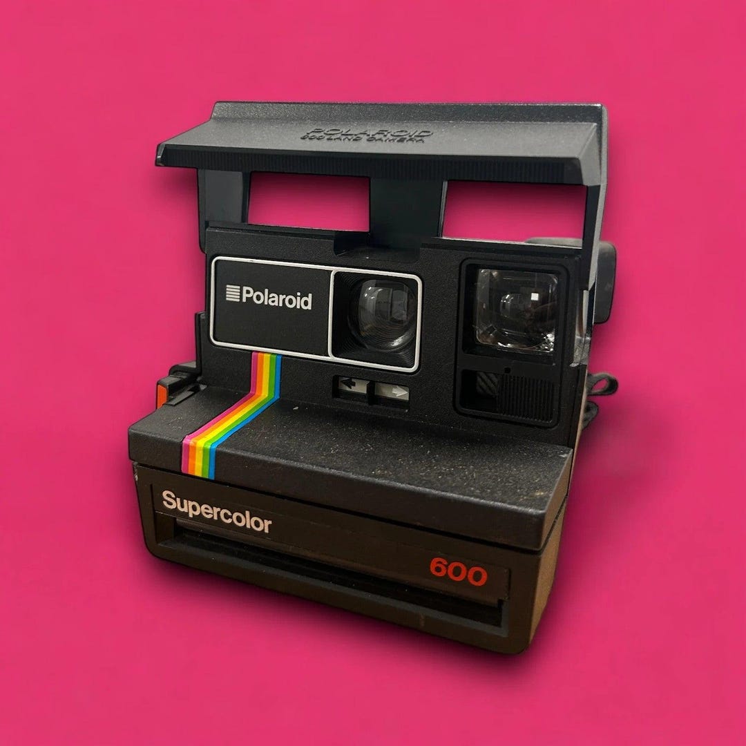 Vintage 1980s Polaroid Supercolor 600 Instant Camera - Etsy