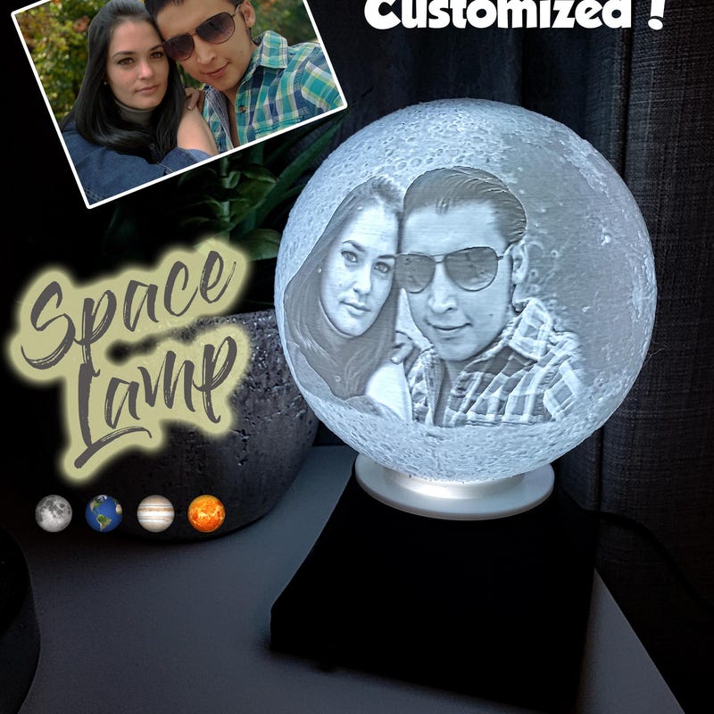 Moon Lamp - Etsy