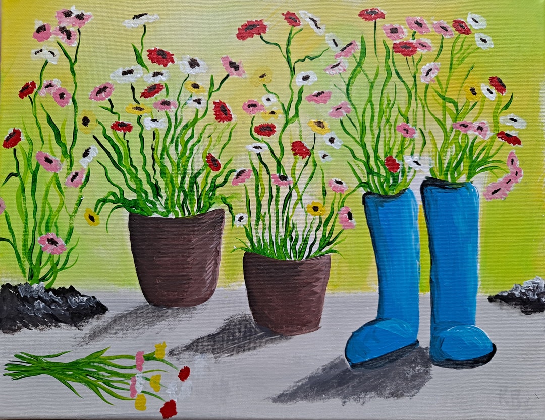 Paint by Colors - Sowing the Seeds Acrylic Painting Kit - Etsy