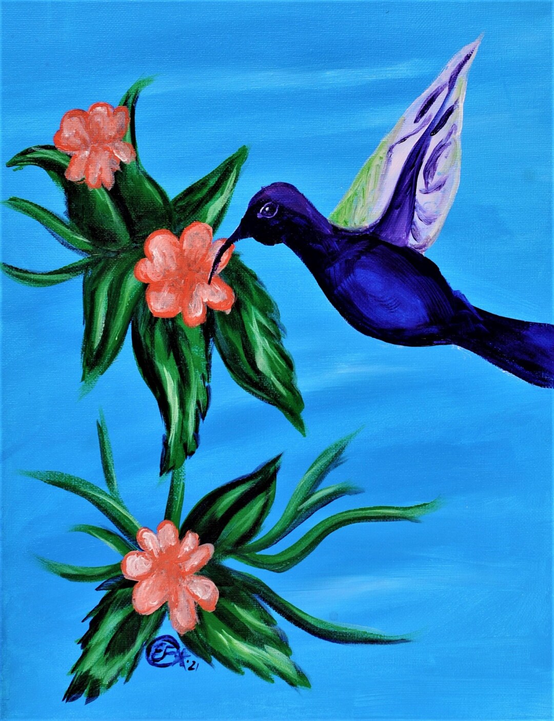 DIY Painting Kit - Paint Party Kit - Paint and Sip Kit - Hummingbird ...