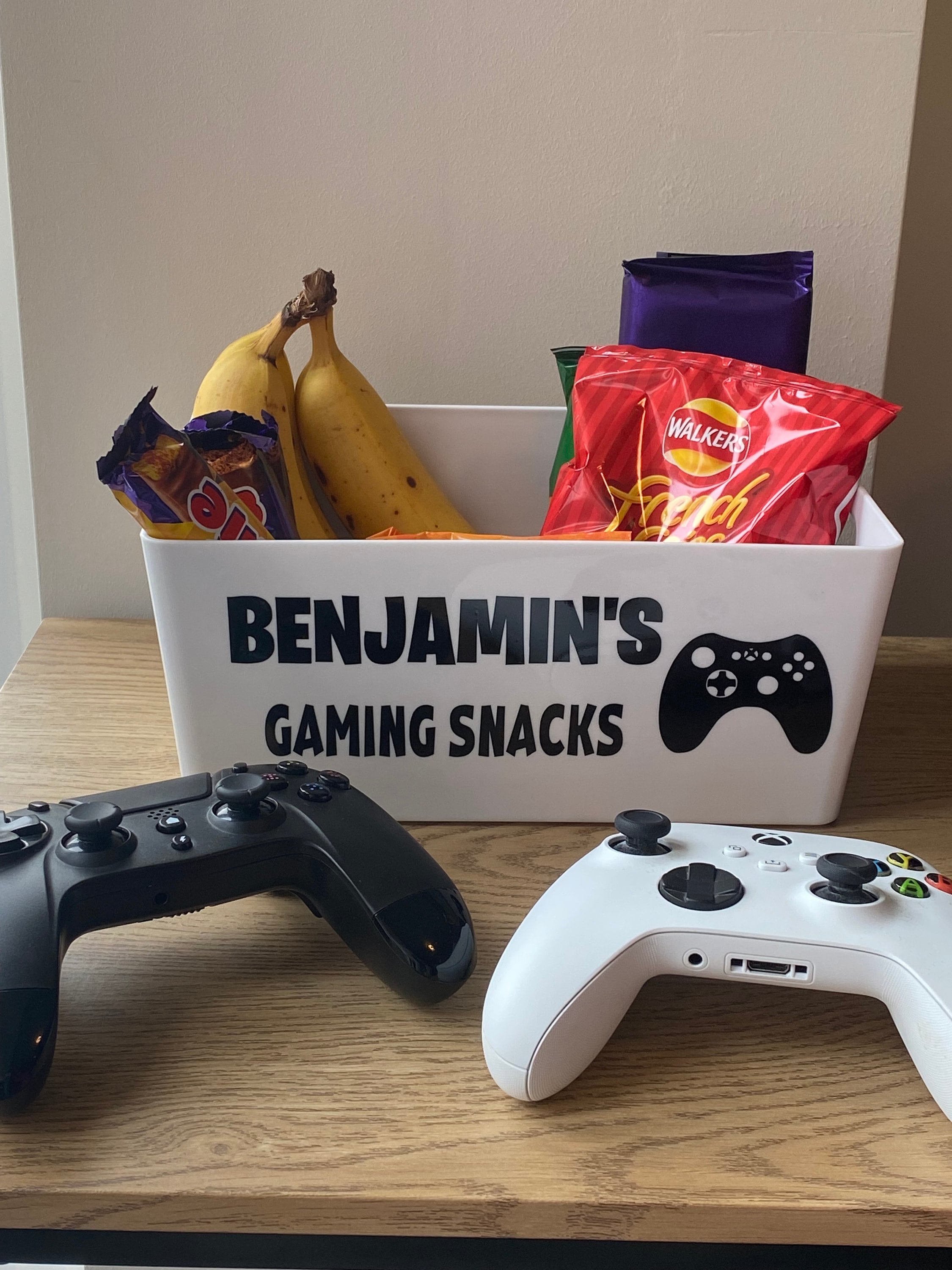 Personalised Gaming Snacks Box Snack Storage Boys or Girls - Etsy UK