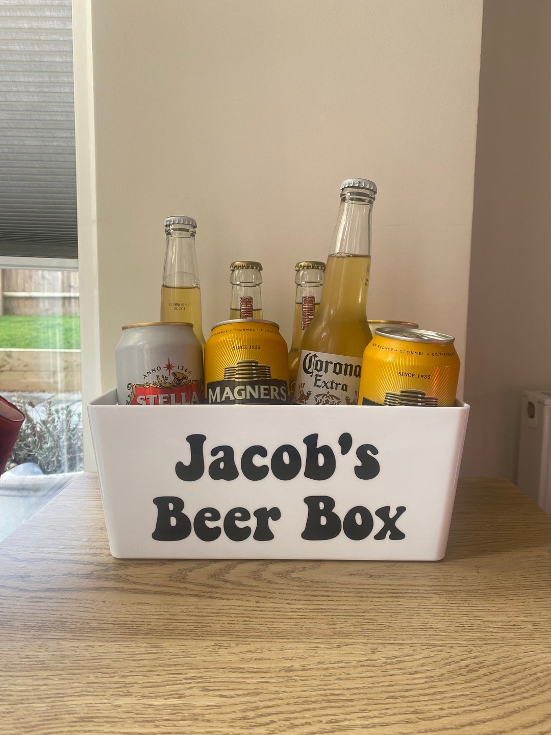 Personalised Beer Box Alcohol Box, You Can Customise the Box With Your ...