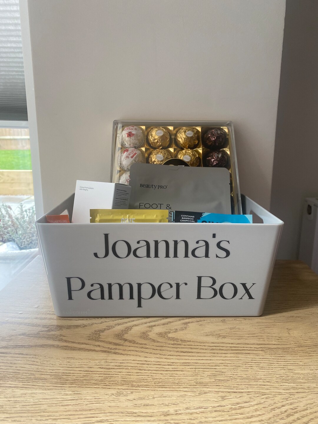 Personalised Pamper Box, You Can Customise the Box With Your Own Saying ...