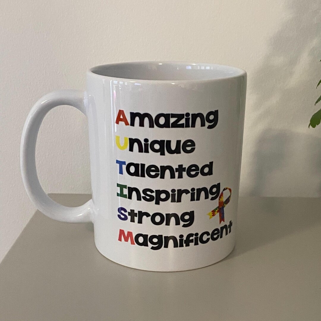 Autism Awareness Mug Acronym Amazing Unique Talented Inspiring Strong ...