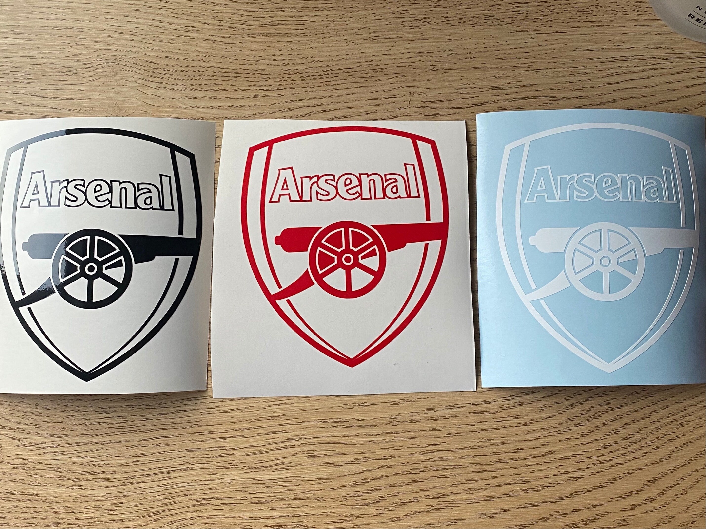 Arsenal Gunners Style Vinyl Decal Sticker Great for Balloons - Etsy UK