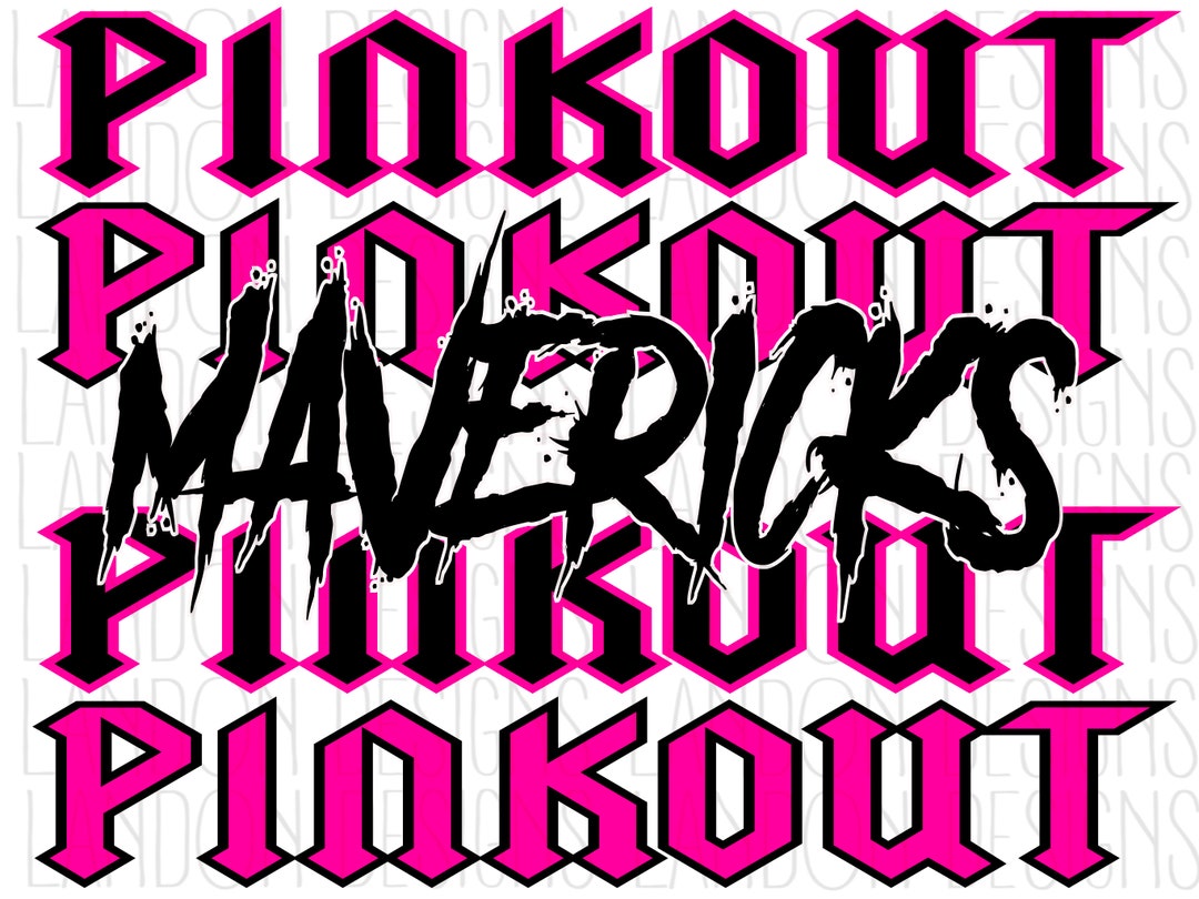 Pink Out Breast Cancer Awareness Mavericks - Etsy
