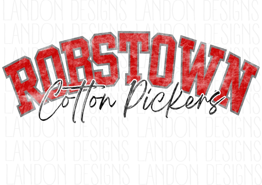 Robstown Distressed PNG School Spirit Vintage Cotton Pickers - Etsy