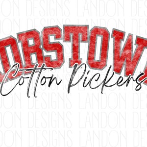 Robstown Distressed PNG School Spirit Vintage Cotton Pickers - Etsy