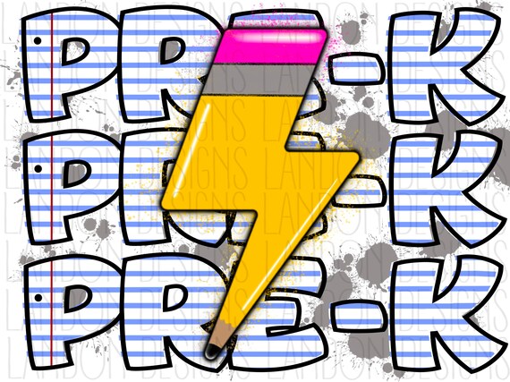 Pre-k PNG Back to School Transparent Background - Etsy
